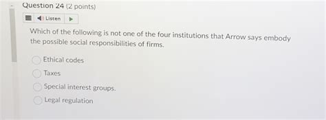 solved question 24 2 ﻿points which of the following is not