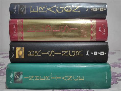 Inheritance Cycle By Christopher Paolini Hardbound Book Set Eragon Eldest Brisingr