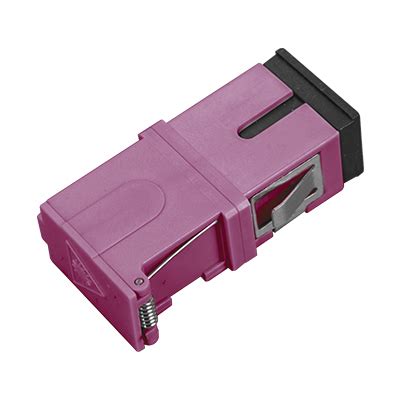 SC UPC Auto Side Shutter Avoid Laser Adapter Simplex Multi Mode OM Welding Type Without Flange