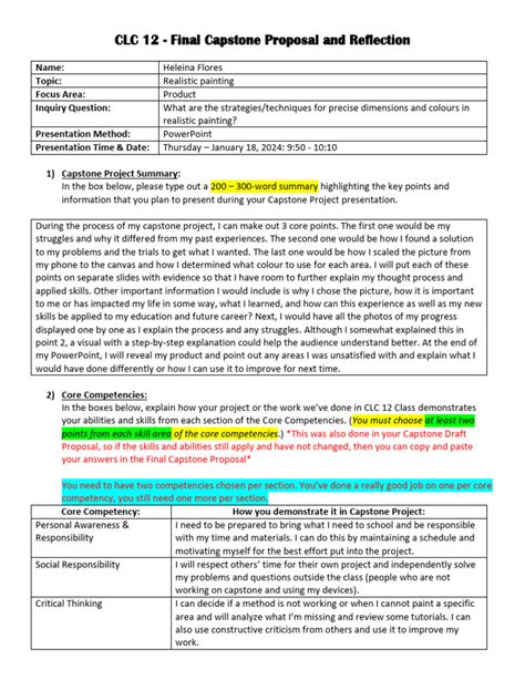 Clc 12 Combined Final Capstone Proposal Ref Pdf Creativity Thought