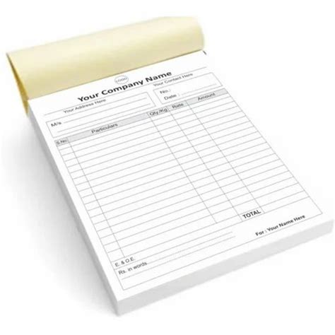 Bill Book Printed Bill Book Service Provider From Pune
