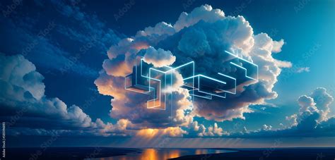 Cloud Network Solution Computing Big Data Center Futurist Infrastructure Generative Ai Digital