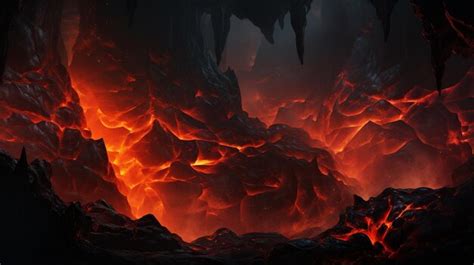 Premium AI Image Lava Texture Background
