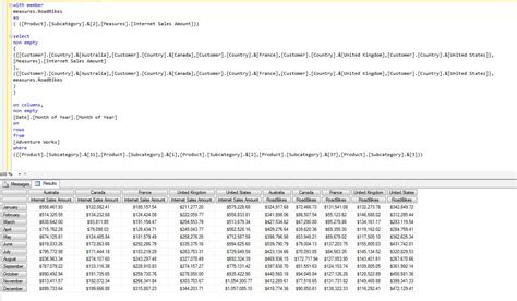 Join 2 Mdx Queries Into One Table Stack Overflow