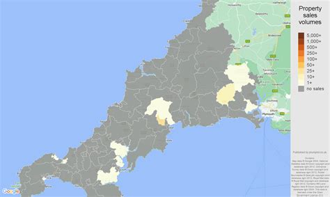 Cornwall Map Blomes Map Of Cornwall — Bryars And Bryars