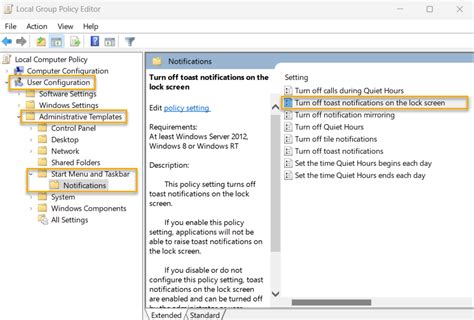 Ensure Turn Off Toast Notifications On The Lock Screen Is Set To Enabled Cis Level 1