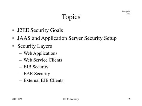 Ppt J2ee Security Powerpoint Presentation Free Download Id633350