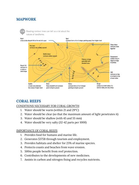 Csec Geography Pdf Coral Reef Rock Geology
