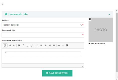 Schoolizer How To Create A Homework Using Schoolizer