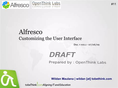 Alfresco Customizing The User Interface Ppt