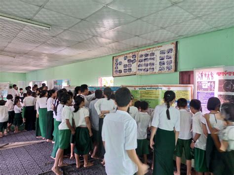 လှိုင်းဘွဲမြို့ အခြေခံပညာမူလတန်းလွန်ကျောင်း၌ လူငယ်ရေးရာ အသိပညာပေး ဟောပ