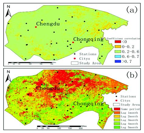 Spatial Distribution Of Maximum Cross Correlation A Between Ndvi And Download Scientific