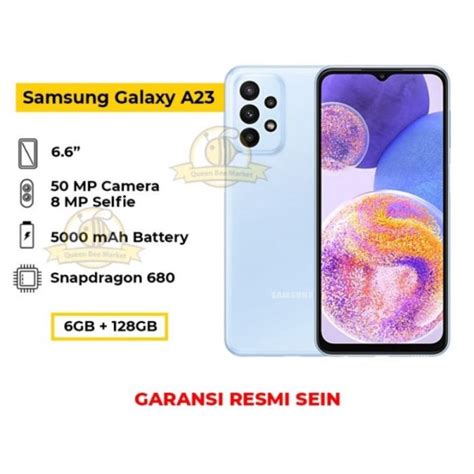 Jual Samsung Galaxy A23 6 128 Garansi Resmi Shopee Indonesia