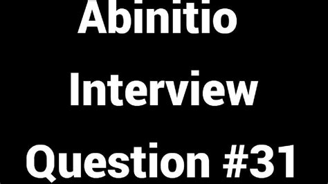 Abinitio Interview Questions 31 Meval Commands Youtube