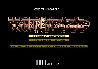 CSDb New Intro By Yankees 1989 CSDb New Intro By Yankees 1989