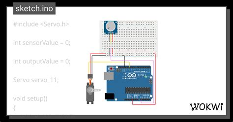 Servopotentiometer Wokwi Esp32 Stm32 Arduino Simulator