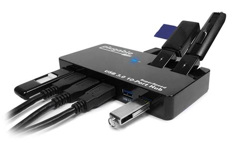 Plugable Usb Port Hub With W Power Adapter Plugable Technologies