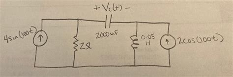Solved Determine The Voltage Vc T And The Current Ic T For Chegg Com