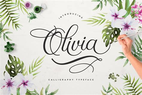 Olivia Free Font Hey Fonts