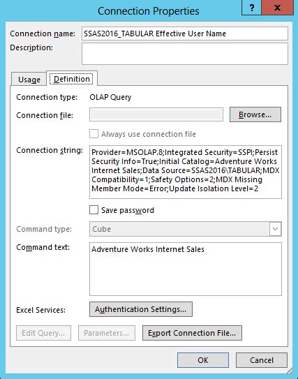 Ssas 2016 Tabular On Premise With Row Level Security And Active