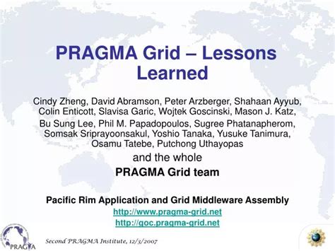 Ppt Pragma Grid Lessons Learned Powerpoint Presentation Free