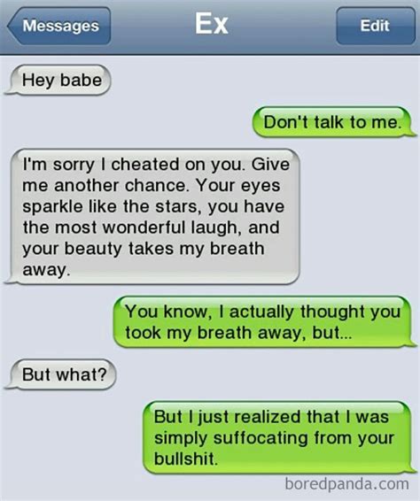 87 Of The Most Brutal Responses To Ex Texts Bored Panda
