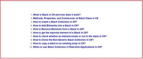 Stack Class In C With Examples Dot Net Tutorials