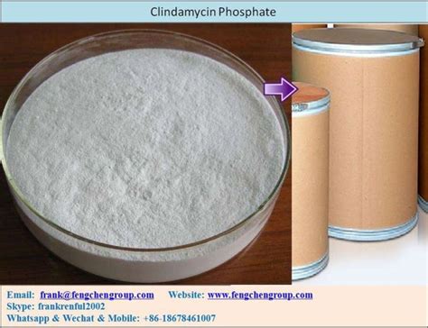 Clindamycin Phosphate Api Raw Material Powder Cas 24729 96 2 Manufacturers And Suppliers