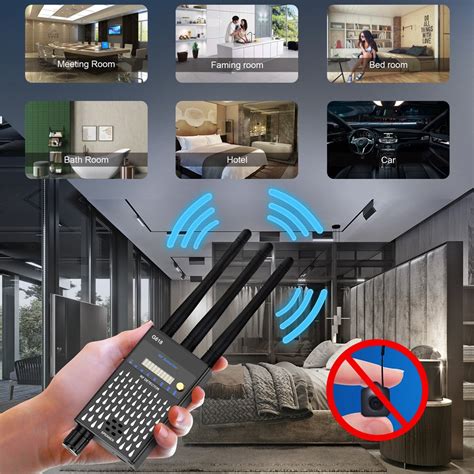 Three Antennas Professional Radio Frequency Detection Device GSM GPS RF Signal Detector Anti