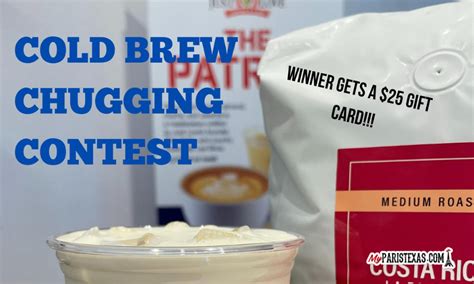 Just Love Coffee Cafe Cold Brew Chugging Contest Grand Opening Sept