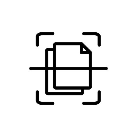 Premium Vector Scan Documents Icon Set Digital Paper File Scanner Vector Symbol In A Black