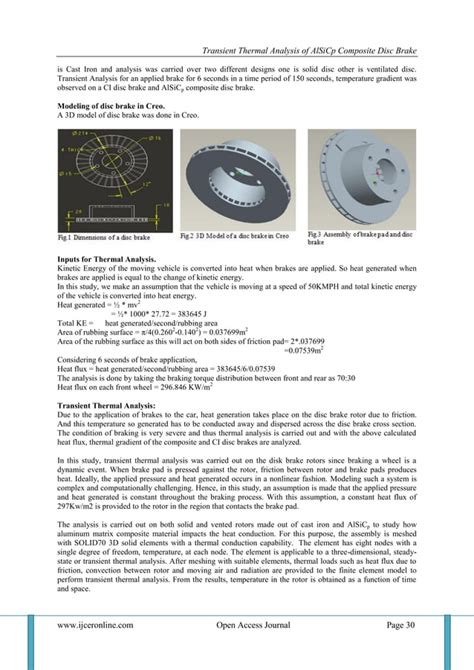 Transient Thermal Analysis Of Alsicp Composite Disc Brake Pdf
