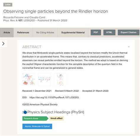 Tunneling The Horizon In Quantum Field Theory In Curved Spacetime Website Of Claudio Conti