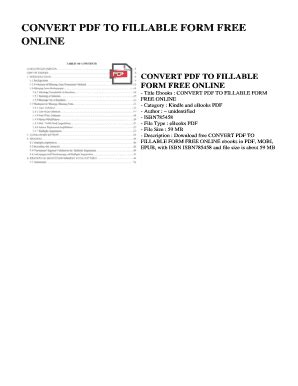 Fillable Online CONVERT PDF TO FILLABLE FORM FREE ONLINE CONVERT PDF