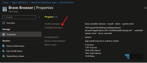 Ovidiu Pismac On Linkedin Uninstall Application Using Intune Microsoft Endpoint Manager Mem