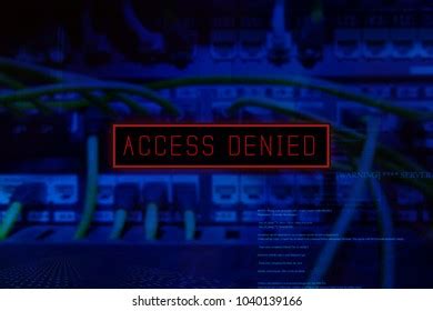 Access Denied Hacker Interface Screen High Stock Vector Royalty Free Shutterstock