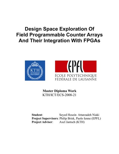 Pdf Design Space Exploration Of Field Programmable Counter Arrays And Their Integration With Fpgas
