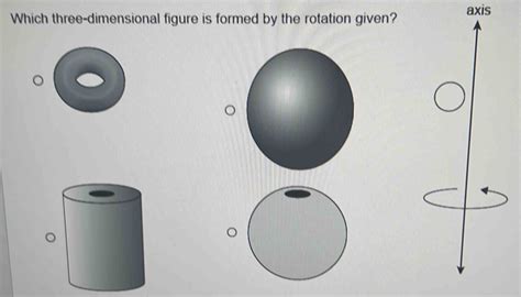 which three dimensional figure is formed by the rotation given axis [math]