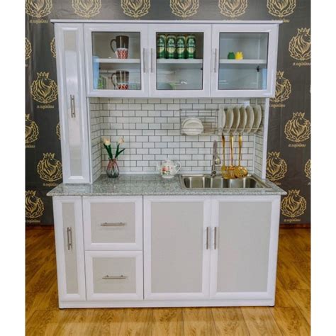 ชุดตู้ครัว พร้อมอ่างล้างจาน ขนาด 1 50 ม สินค้าสั่งผลิต 10 20 วัน Shopee Thailand