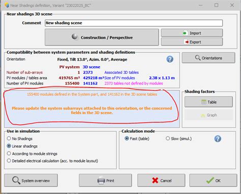 Orientation And 3d Scene Module Difference Problems Bugs Pvsyst Forum
