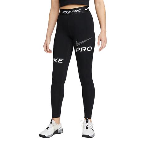 Nike Pro Dri FIT Mid Rise Full Length Graphic Women S Training Tights SU23 SportsShoes Com