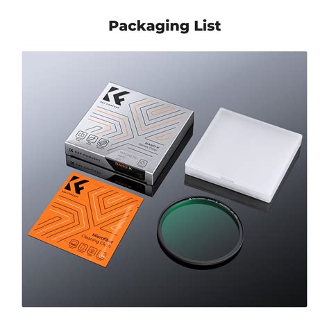 Magnetic Uv Filter With Cleaning Cloth Nano K Series Kandf Concept