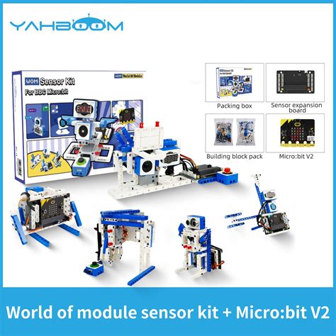 ₩131011에서 기타 장난감 Yahboom 21 In 1 Microbit V2 로봇 공학 키트 Diy 전자 센서 프로그래밍 가능한 장난감 어린이 지원 Makecode