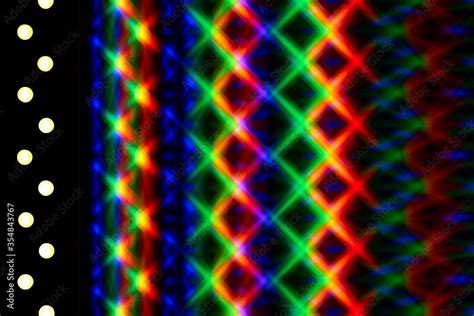 Photo Of A Diffraction Pattern From A Line Of Leds Image Was Obtained