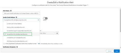 Configure Personalized And Detailed Alert Notifications Surveyvista