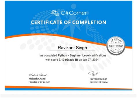 Ravikant Singh On Linkedin Pythoncertified Continuouslearning
