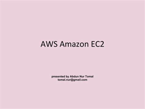 aws amazon ec2 ppt