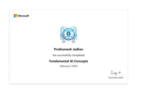 Prathamesh Jadhav On Linkedin Ai Microsoft Artificialintelligence Continuouslearning