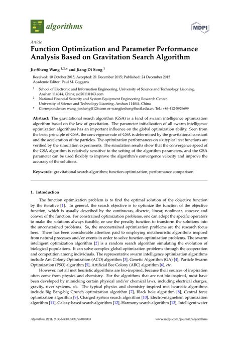pdf function optimization and parameter performance analysis based on