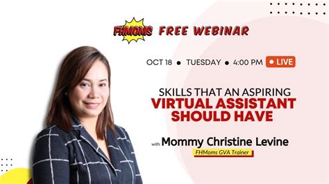 Fhmoms Free Webinar Skills That An Aspiring Virtual Assistant Should